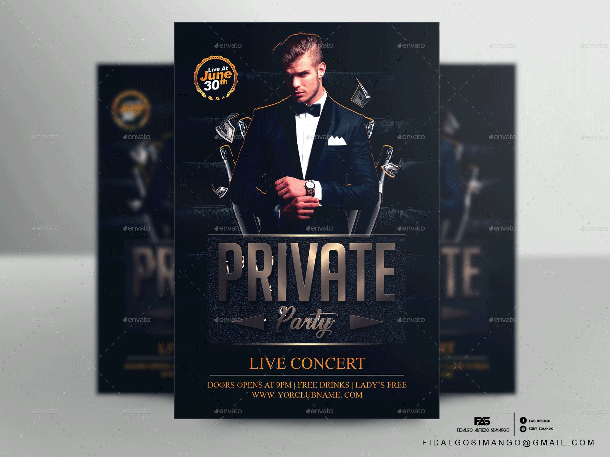 Private Party Flyer, Print Templates | GraphicRiver