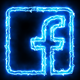 Blue Electric Facebook Icon, Motion Graphics | VideoHive