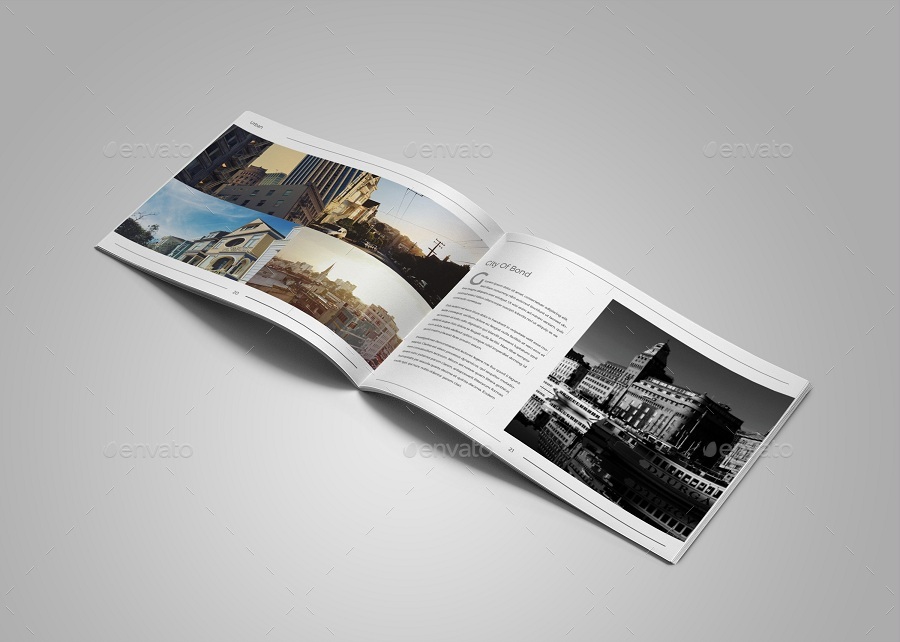 Simple Photo Album Template (Landscape), Print Templates | GraphicRiver