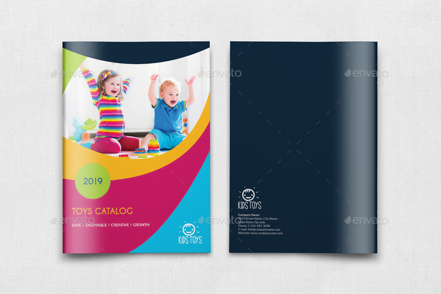 Toys Products Catalog Brochure Template - 28 Pages, Print Templates
