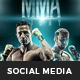 MMA Boxing Social Media Template, Web Elements | GraphicRiver