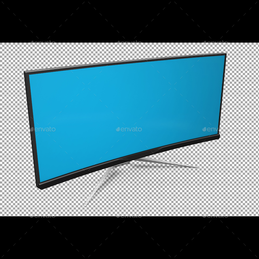 Curved Gaming Monitor x 34 MockUp, Graphics | GraphicRiver