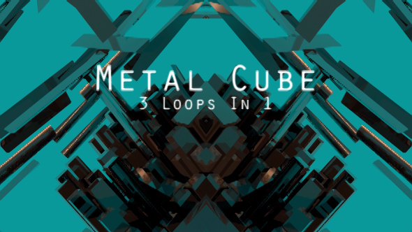 Metal Cube Background Or Vj Loops 3 In 1, Motion Graphics | VideoHive