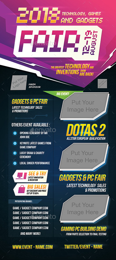 Computer And Gadget Fair Banner, Print Templates | GraphicRiver