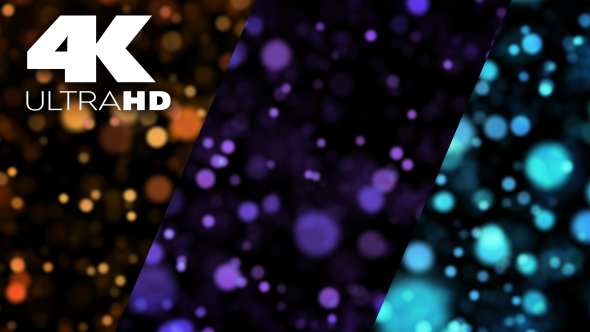 Glowing Particles Looping Background 3-pack, Motion Graphics | VideoHive