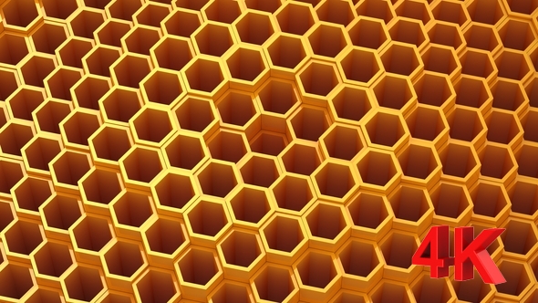 Background of Animated Hexagons, Motion Graphics | VideoHive