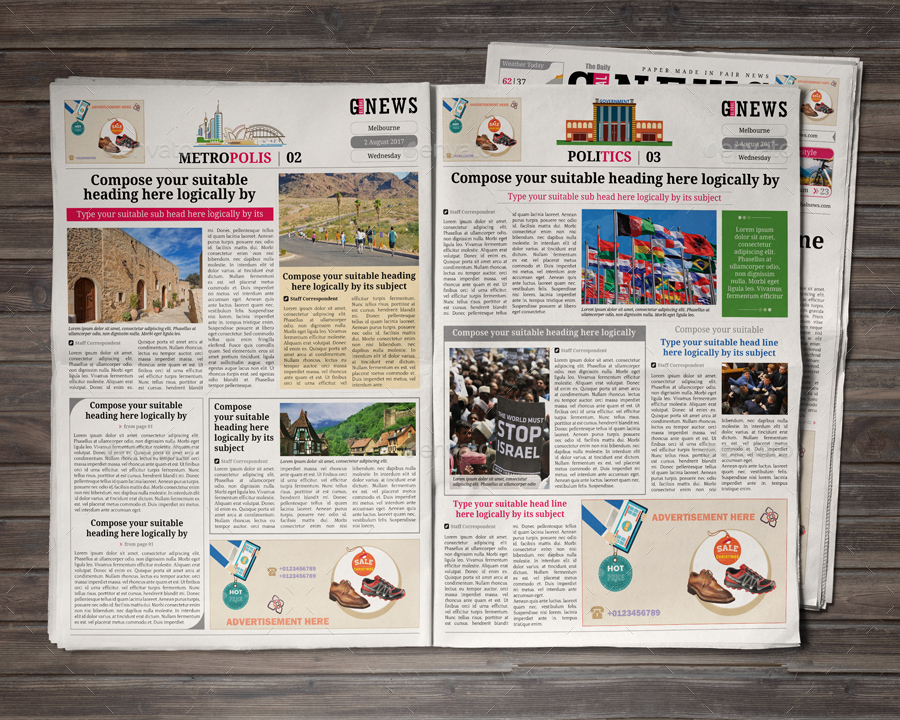 Newspaper, Print Templates | GraphicRiver