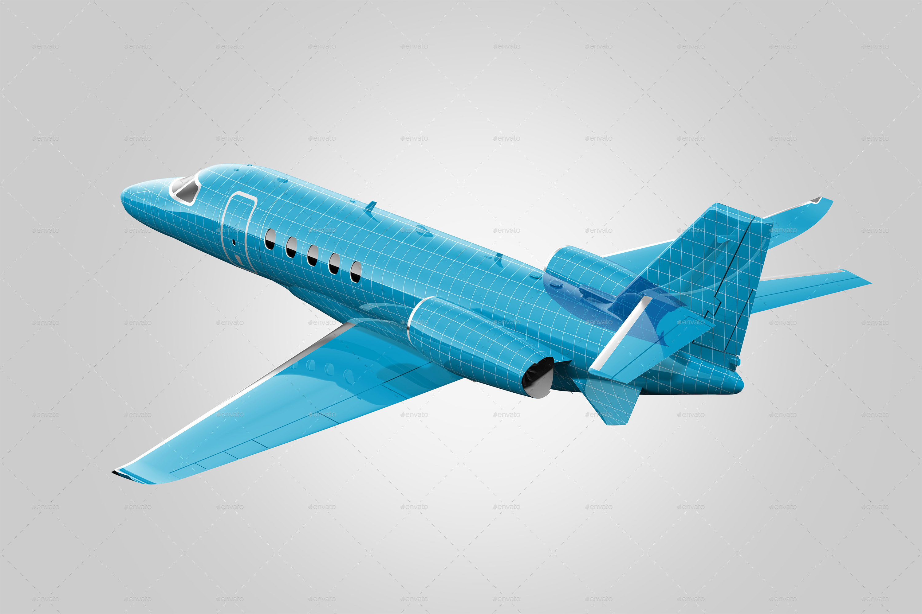 Business / Private Jet Mockup, Graphics | GraphicRiver
