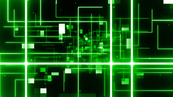 Techno Grid Loop Background, Motion Graphics | VideoHive