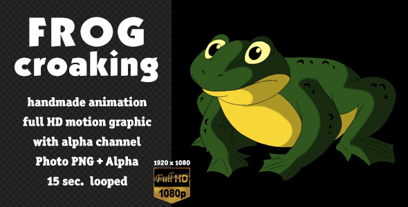 Frog Croaking, Motion Graphics | VideoHive