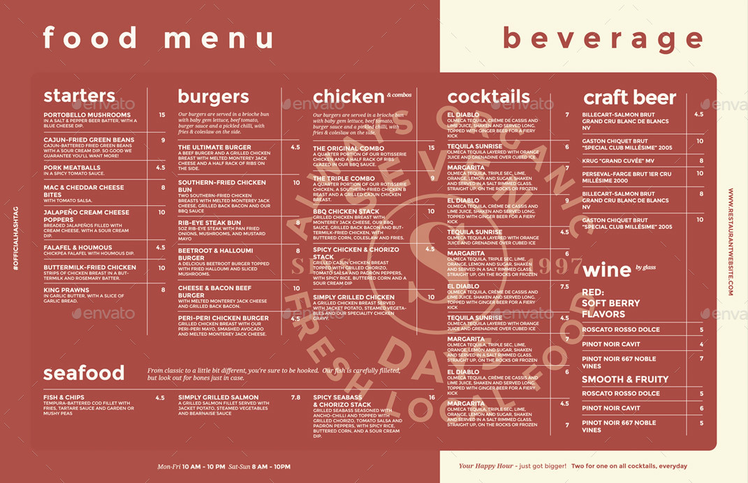 Classic Menu, Print Templates | GraphicRiver