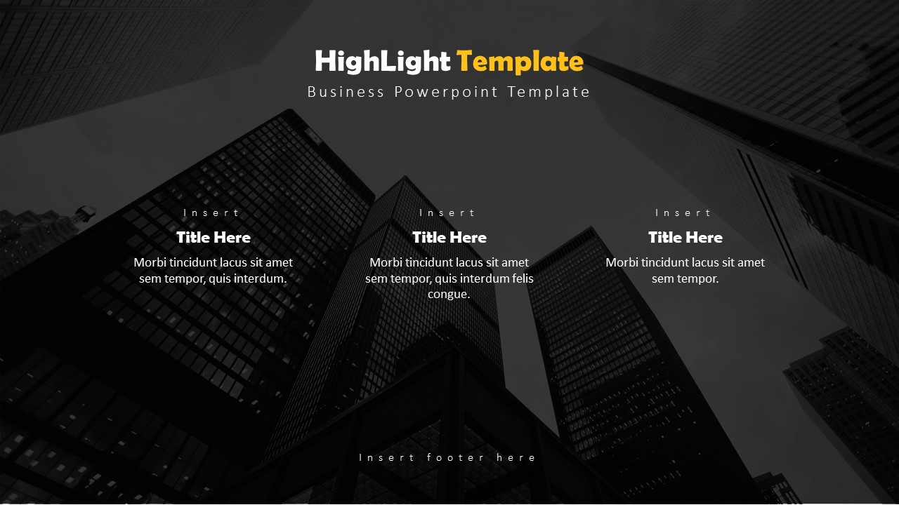 Highlight - Business Powerpoint Template, Presentation Templates ...
