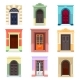 Set of Isolated Outdoor View on Doors, Vectors | GraphicRiver
