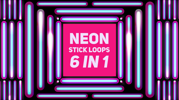 Neon Stick Loops by VismovTV | VideoHive