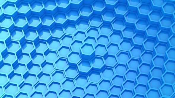 Background of Animated Hexagons, Motion Graphics | VideoHive