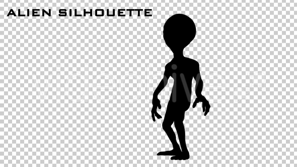 Alien Silhouette, Motion Graphics | VideoHive