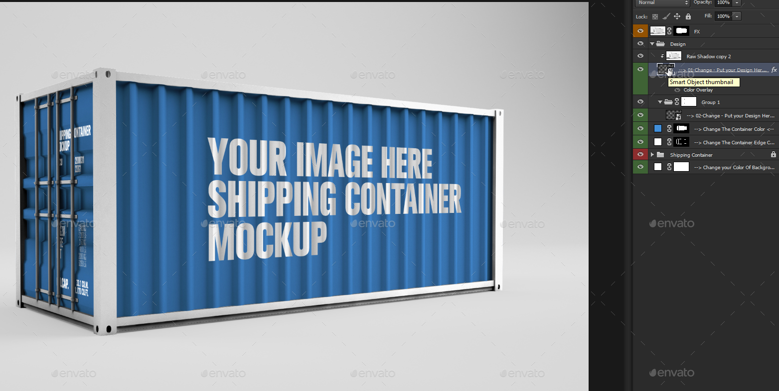 Shipping Container Mockup, Graphics | GraphicRiver