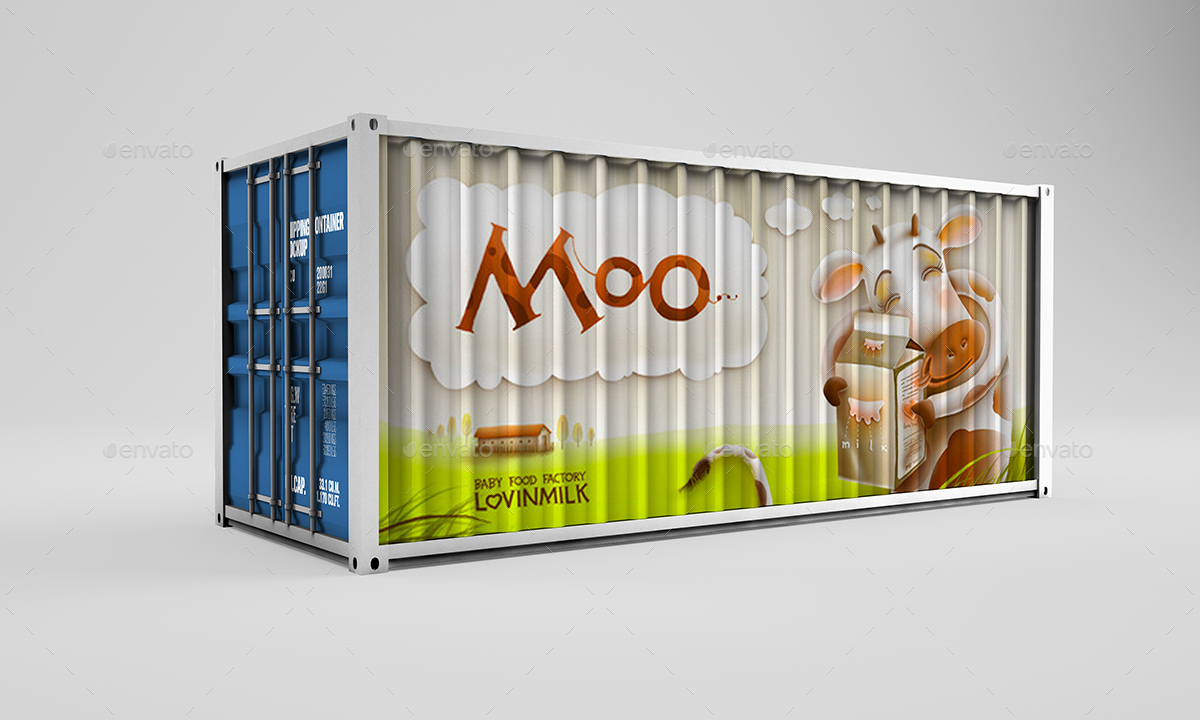 Shipping Container Mockup, Graphics | GraphicRiver