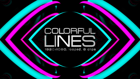 Colorful Lines VJ Pack, Motion Graphics | VideoHive