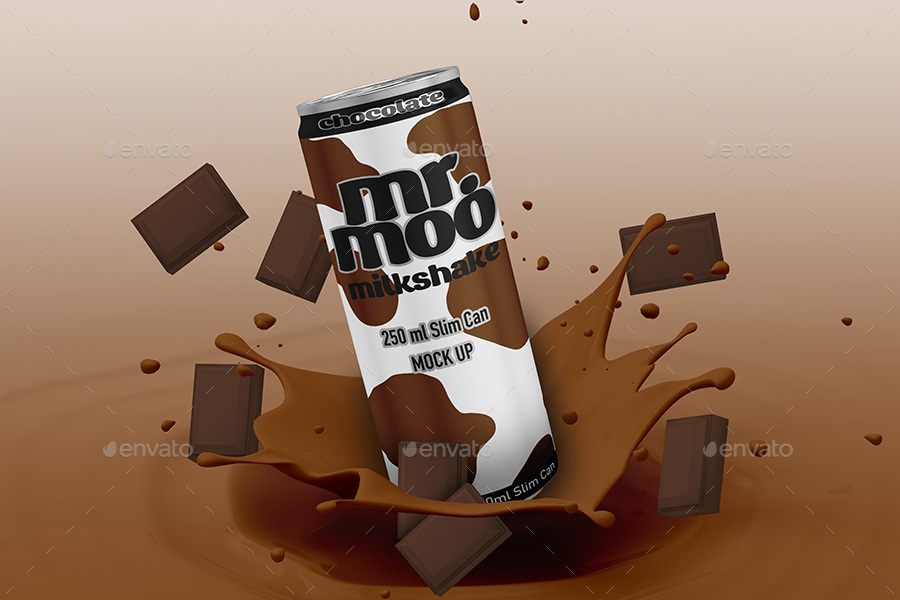 Can Splash Packaging Mock Up by incybautista | GraphicRiver