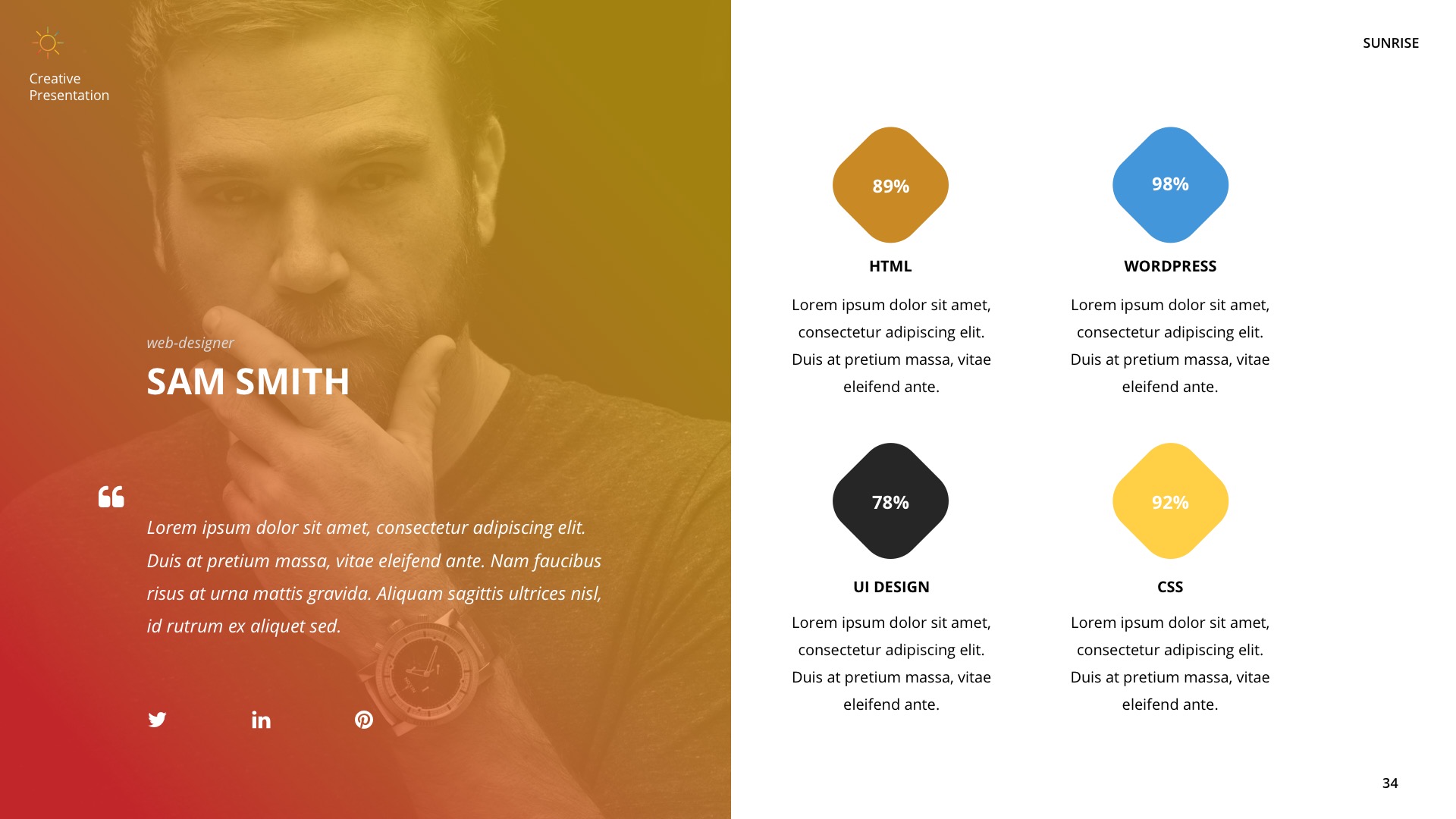 Sunrise PowerPoint Presentation, Presentation Templates | GraphicRiver