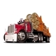 Cartoon Logging Truck, Vectors | GraphicRiver