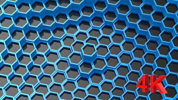 Background of Animated Hexagons, Motion Graphics | VideoHive