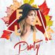 Fall Dj Party Flyer, Print Templates | GraphicRiver