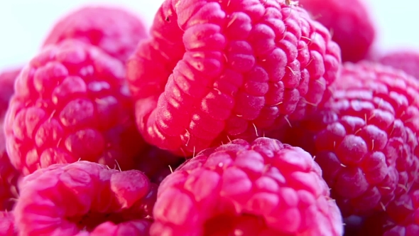 Juicy Fresh Raspberries.. Raspberries Fruit Background. Shot., Stock ...