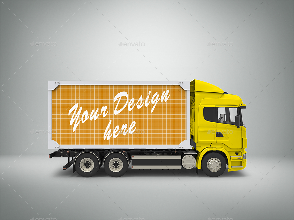 Truck Mock-Up, Graphics | GraphicRiver
