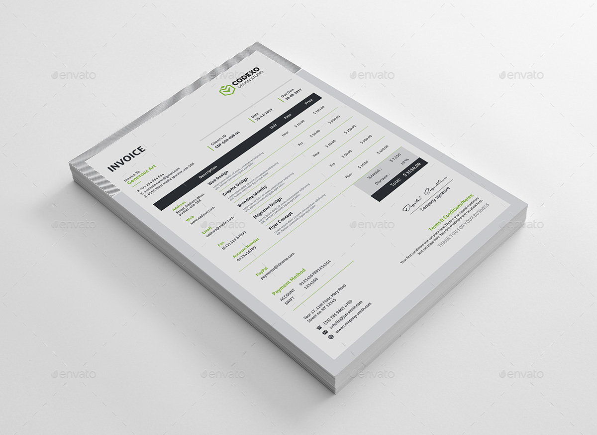 Invoice, Print Templates | GraphicRiver