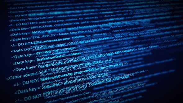 Ai Network Program Code Scrolling, Motion Graphics | VideoHive