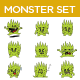 Monster Set, Vectors | GraphicRiver