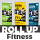 Fitness - Gym Roll-Up Template, Print Templates | GraphicRiver