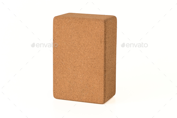 Yoga Cork Block, Eco Friendly Premium Quantity Stock Photo by praethip