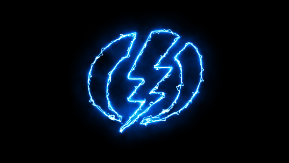 Blue Electric Symbol, Motion Graphics | VideoHive
