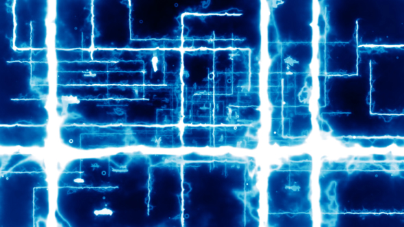 Electric Grid Loop Background, Motion Graphics | VideoHive