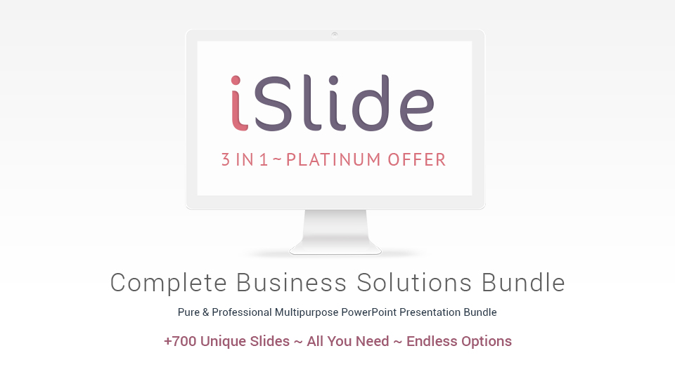 iSlide - 3 in 1 PowerPoint Presentation Template Bundle, Presentation ...