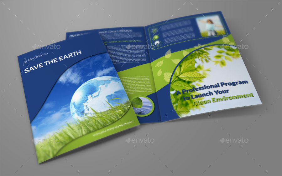 Environment ECO Brochure Bundle Template, Print Templates | GraphicRiver