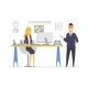 Office Life - Modern Vector Cartoon Business, Vectors | GraphicRiver