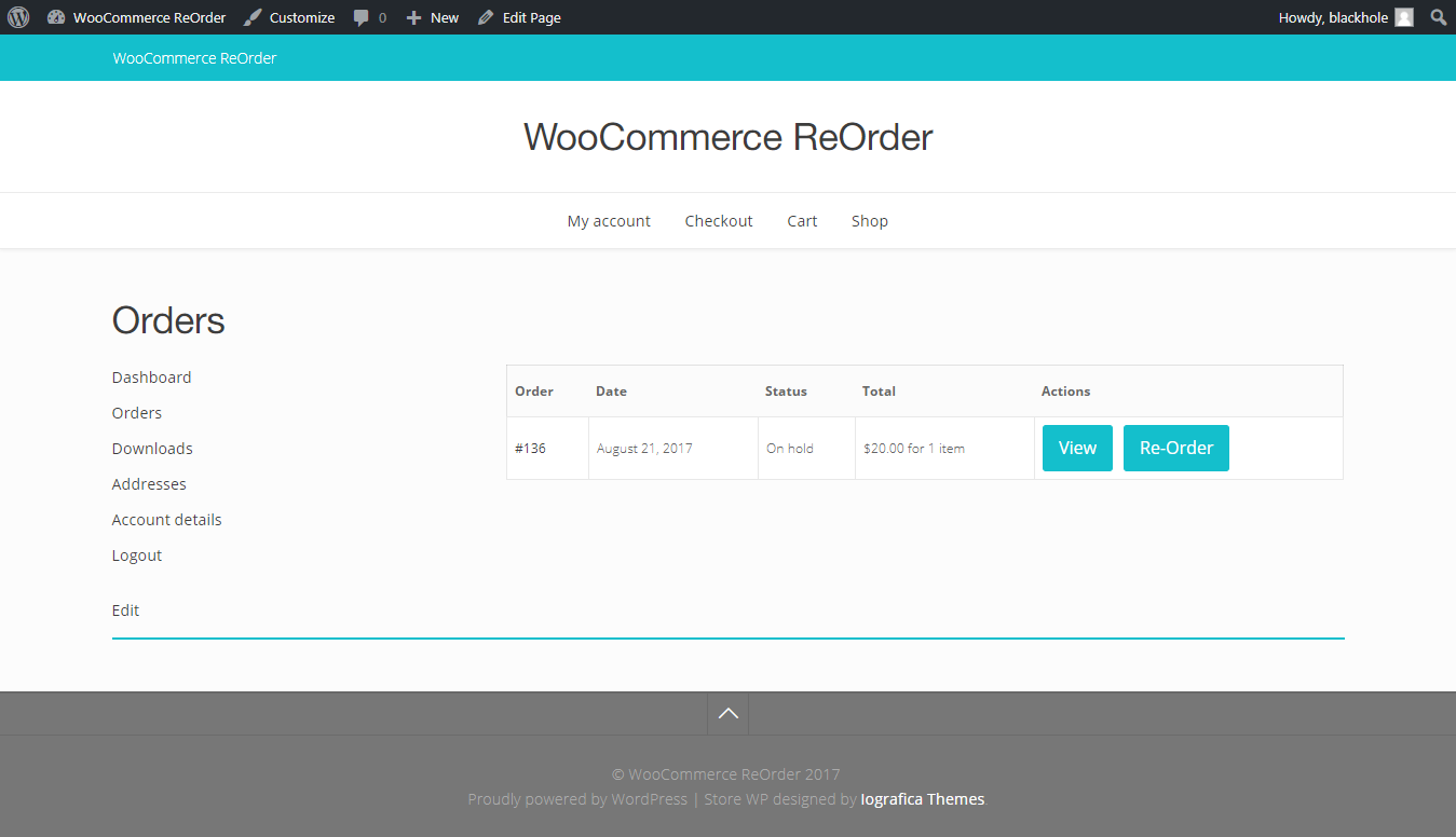 Repeat Order for WooCommerce by azplugins | CodeCanyon