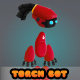 Torch Bot 2D Character, Game Assets | GraphicRiver
