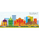 Surat Skyline with Color Buildings and Blue Sky., Vectors | GraphicRiver