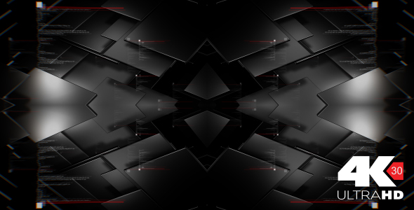 Black Tech Abstraction Background Loop 02, Motion Graphics | VideoHive