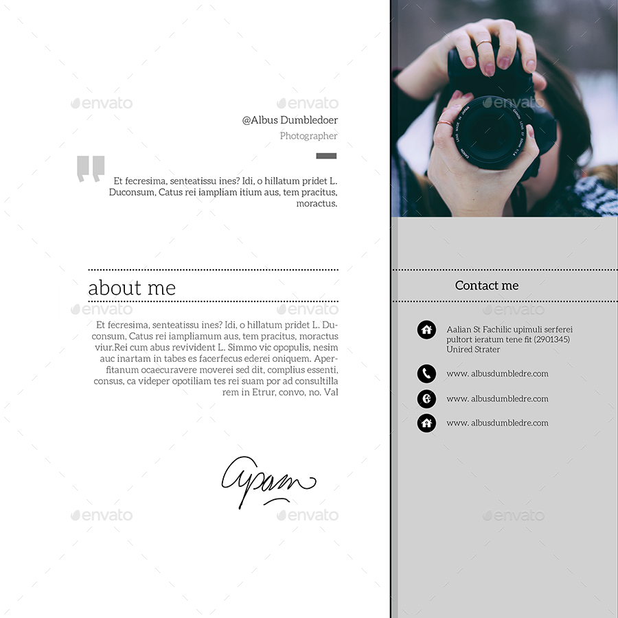 Photography Portofolio Template, Print Templates | GraphicRiver