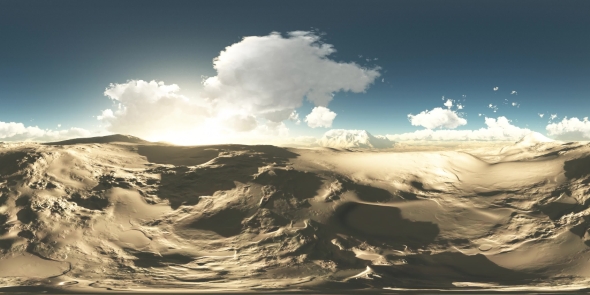 VR 360 Degree Aerial Panorama of Desert, Motion Graphics | VideoHive