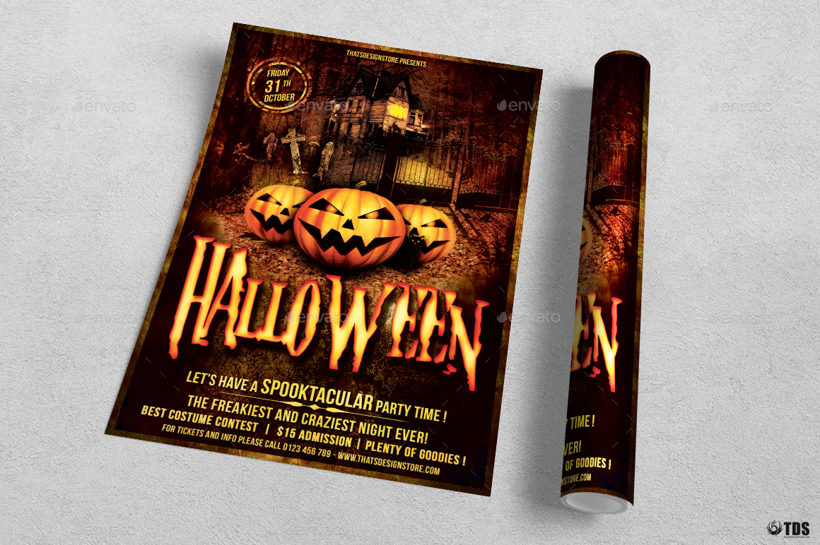 Halloween Flyer Template V1 by lou606 | GraphicRiver