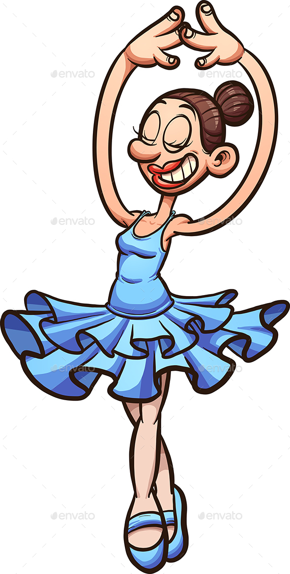 Cartoon Ballerina by memoangeles | GraphicRiver
