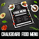 Chalkboard Food Menu, Print Templates | GraphicRiver