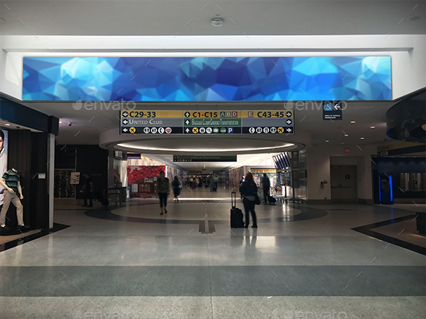 Airport Signage/Billboard Pack - 13 PSD files by _MockPro_ | GraphicRiver